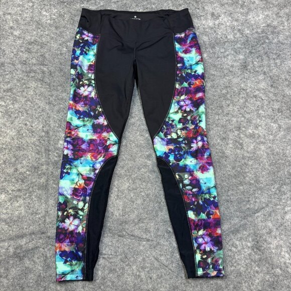 Athleta | Pants & Jumpsuits | Athleta Leggings Womens L Black Blue ...
